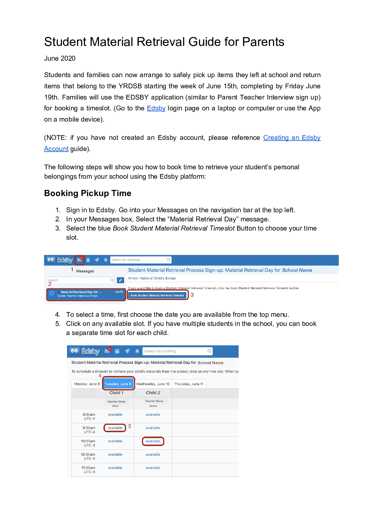 Student Material Retrieval Process at VPPS – Ventura Park PS BLOG