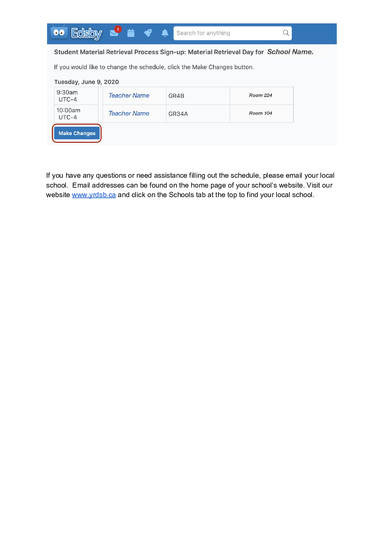 Student Material Retrieval Process at VPPS – Ventura Park PS BLOG