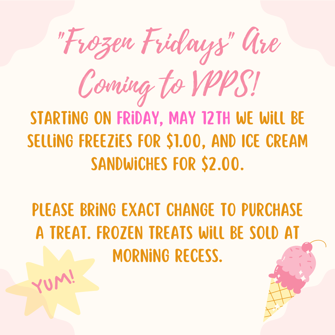 “Frozen Fridays” Are Coming (NEW Date)! – Ventura Park PS BLOG