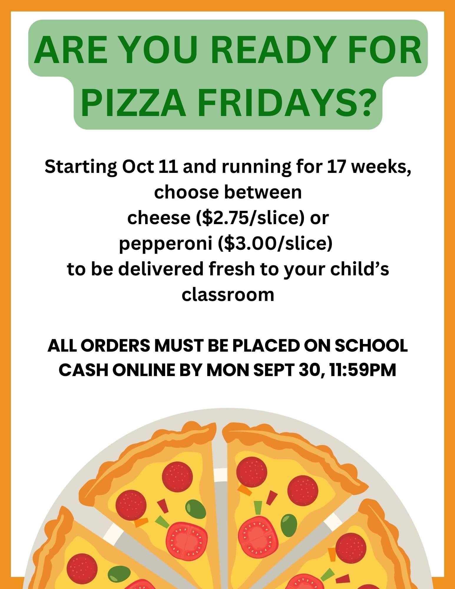 Pizza Fridays is Back! – Ventura Park PS BLOG