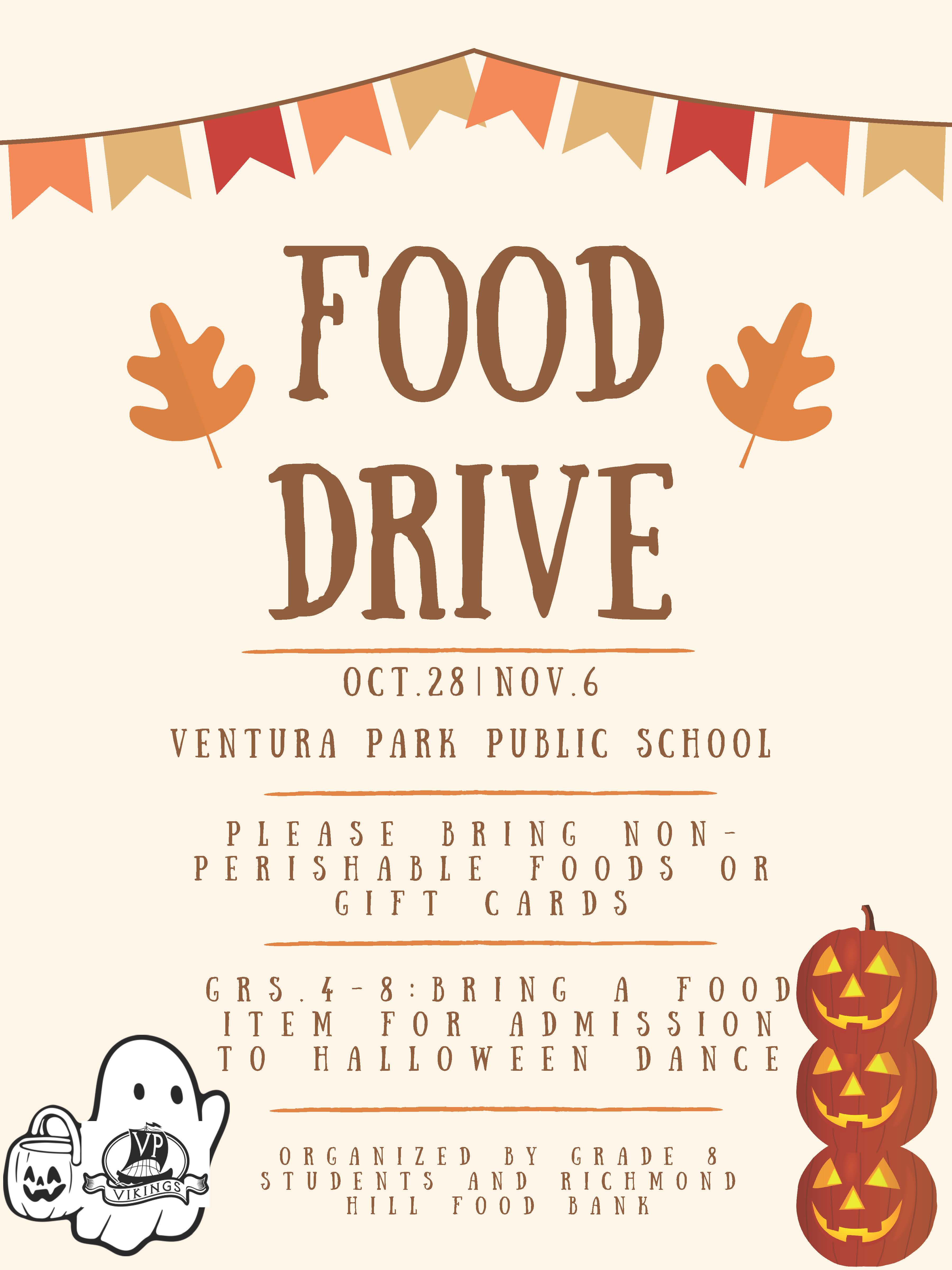 VPPS Food Drive Reminder – Ventura Park PS BLOG