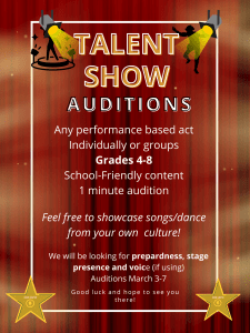 Talent Show Auditions – Ventura Park PS BLOG